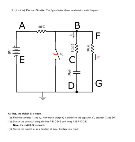 Solved 3 6 Points Electric Circuits The Figure Below Chegg Com
