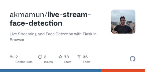 Github Akmamun Live Stream Face Detection Live Streaming And Face