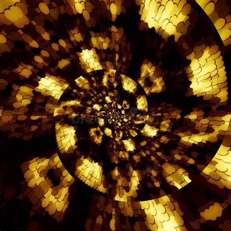 Honey Gold Hex Abstract Art Background Stock Illustration