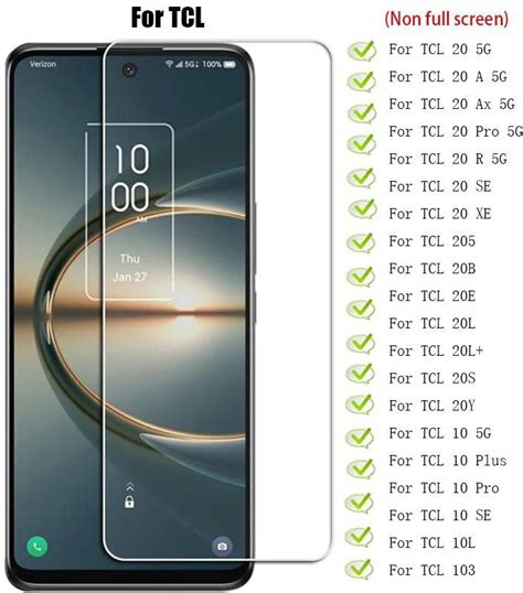 9h Screen Protectors Glass For Tcl 20 Ax 5g Tcl 20 Pro 5g Tcl 20 Se Tcl