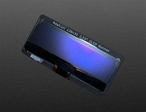 New Product Adafruit 223″ Monochrome Oled Bonnet For Raspberry Pi