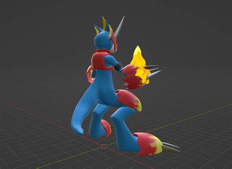 Flamedramon Digimon 3d Model Rigged Cgtrader