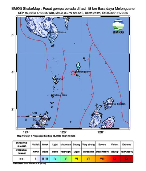 Gempabumi Tektonik M64 Mengguncang Wilayah Jawa Timur Dan Pulau Bali