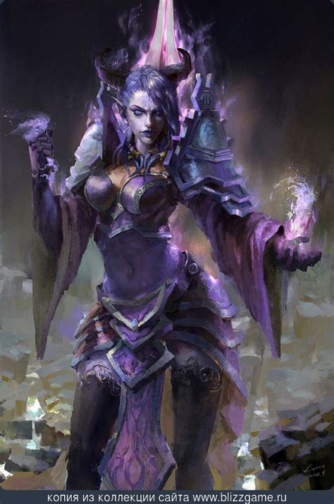 Draenei Mage By Liutao Галерея World Of Warcraft Warcraft Art