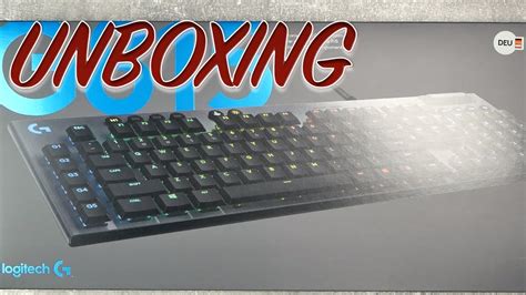 Logitech G815 Unboxing Gaming Tastatur Youtube