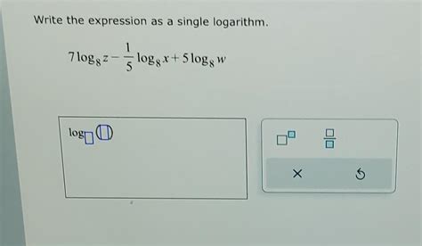 Solved Write The Expression As A Single Logarithm Chegg