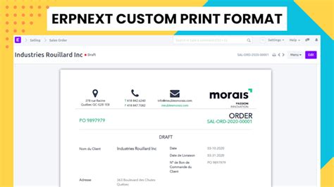 Create Professional Print Format In Erpnext For You By Nomige Fiverr