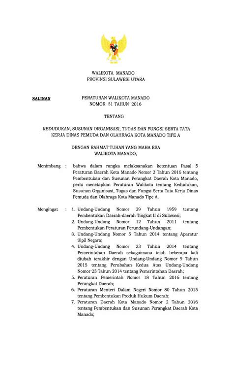 PDF Jdih Manadokota Go Idjdih Manadokota Go Id File Pdf Perwali 51