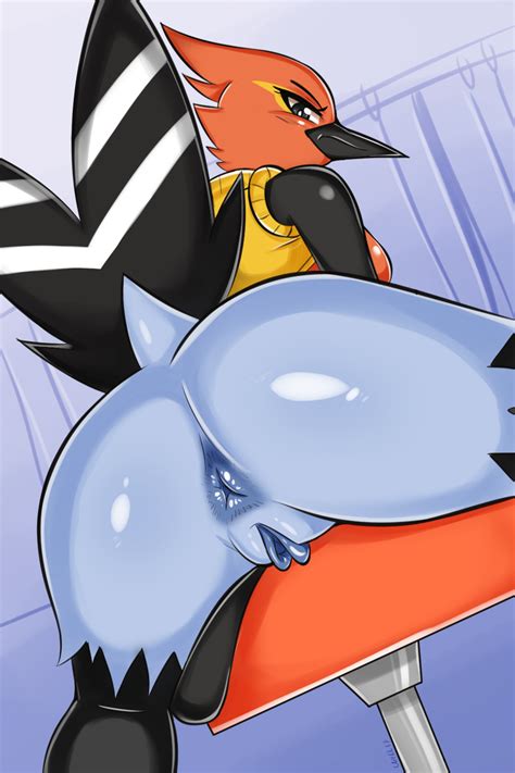 Shadowill Fletchinder Nintendo Pokemon Highres 1girl Anus Ass