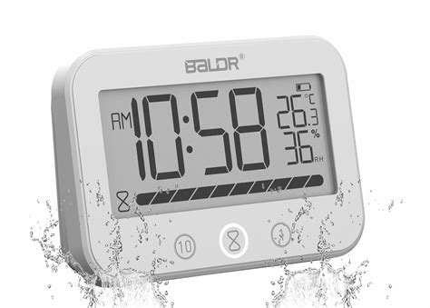 Lxszrph Digital Lcd Waterproof Timer Shower Clock