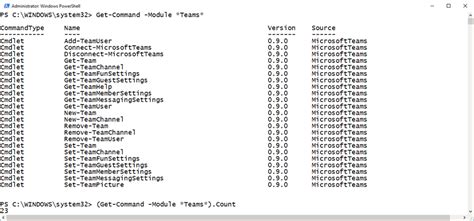 quick overview of the new microsoft teams powershell module