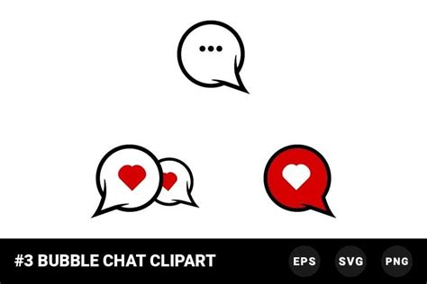 Bubble Chat Clipart Bundle