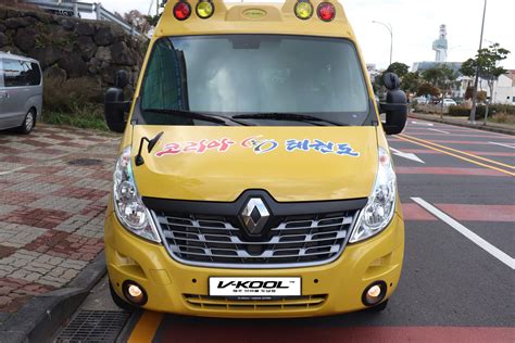 코리아태권도 르노마스터 태권도차량 브이쿨 도남점 시공사례 차량광고랩핑차량스티커