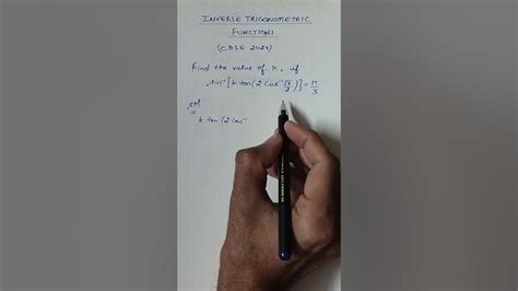 Inversetrigonometricfunctions Trigonometricfunctions Importantquestions Pyq Mcqs