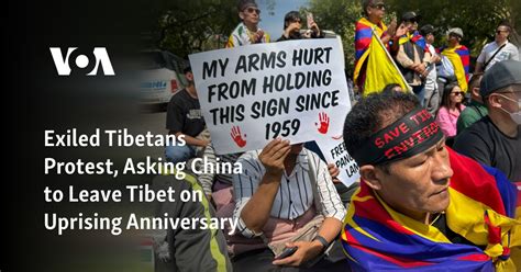 Exiled Tibetans Protest Asking China To Leave Tibet On Uprising