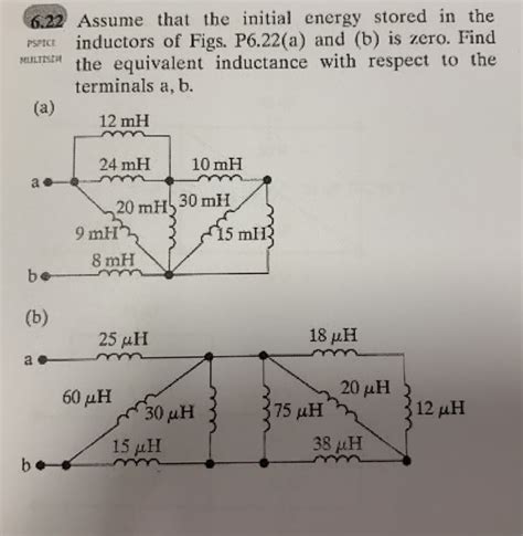 Solved 622 Assume That The Initial Energy Stored In The