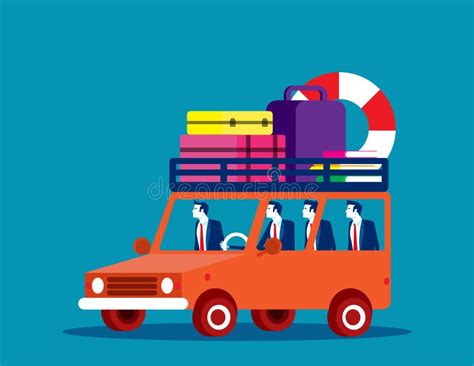 Business Team Summer Vacation Concept Business Holiday Vector