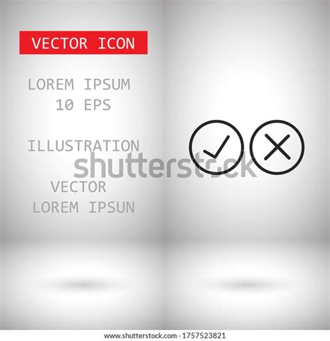 Check Mark Vector Icon Lorem Ipsum Stock Vector Royalty Free 1757523821 Shutterstock