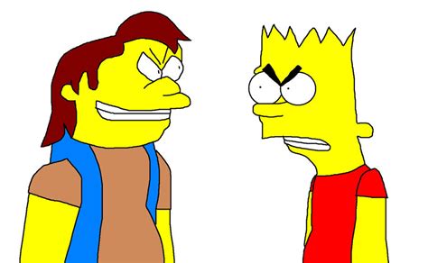 Bart And Nelson As Rivalry By Ryanly64 On Deviantart
