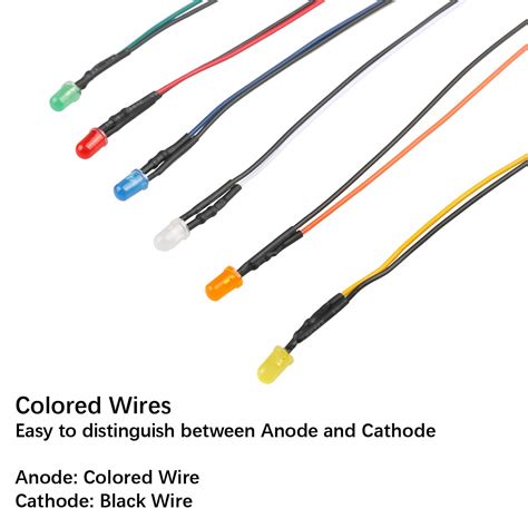 50pcs 12 Volt 10mm Orange Led Lights Emitting Diodes Pre