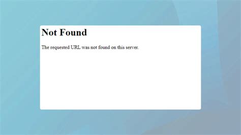 Resolving Error 404 The Requested Resource Is Not Found In Xampp