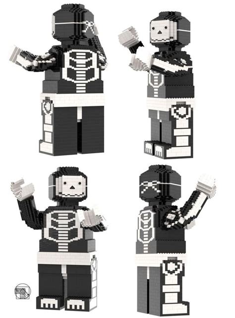 Lego Moc Maxi Figure White Skeletron Costume By