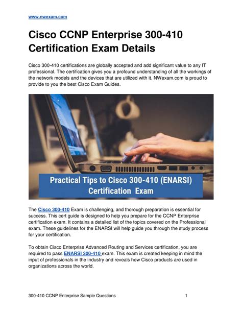 PPT Actual Cisco CCNP Enterprise Certification Practice Test PowerPoint Presentation