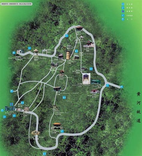 大伾山旅游地图 河南旅游地图库