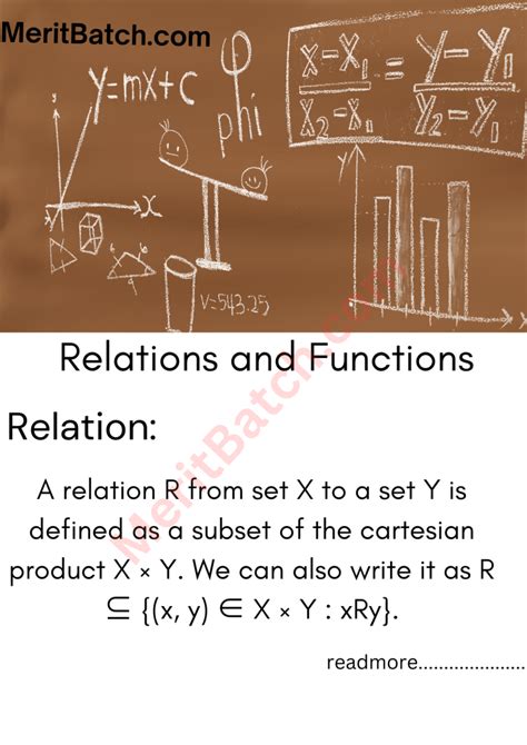 Relations And Functions Class 12 Notes Maths Chapter 1 Merit Batch