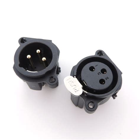 อะแดปเตอร์ซ็อกเก็ตปลั๊กไฟ 3pin Xlr ตัวผู้ ตัวเมีย 3 ขั้ว Xlr A1 Thh1
