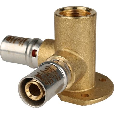 Тройник угловой под пресс настенный 16 х 1/2" х 16 (ВР) STOUT для МП ...