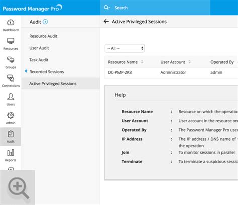 Video Record And Audit Privileged Sessions Password Manager Pro