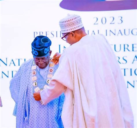 Moment Tinubu Was Conferred Highest National Honour Of Gcfr Photos