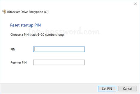 How To Change BitLocker PIN In Windows 10 Password Recovery