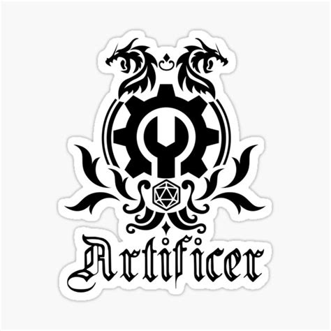 Artificer Dragon Motif Character Class Dnd Table Top Role Playing Game