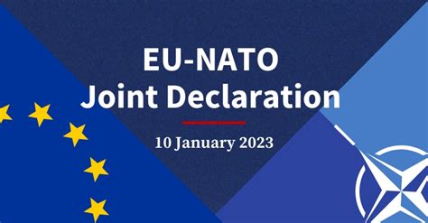Joint Declaration On Eu Nato Cooperation January Consilium