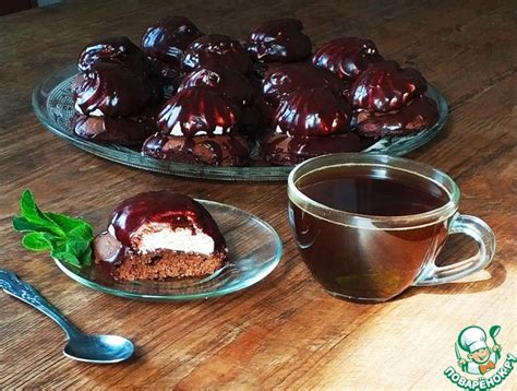 Шоколадное пирожное с зефиром – кулинарный рецепт