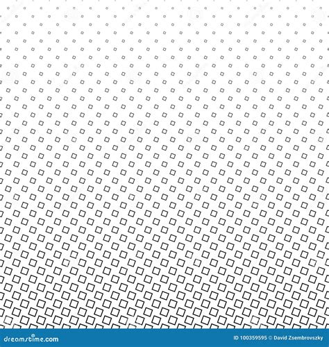 Monochrome Square Pattern Stock Vector Illustration Of Abstract