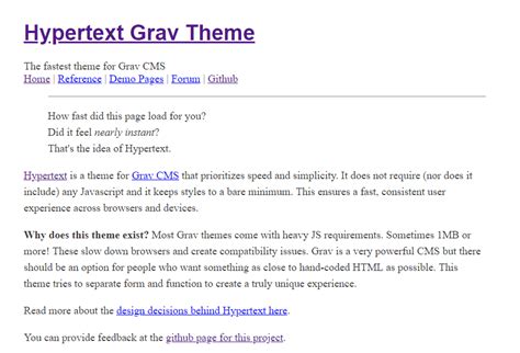hypertext grav theme art of the smart