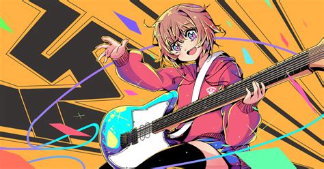 オリジナル ギターの女の子 いぐあな編集長skeb始めまのイラスト Pixiv