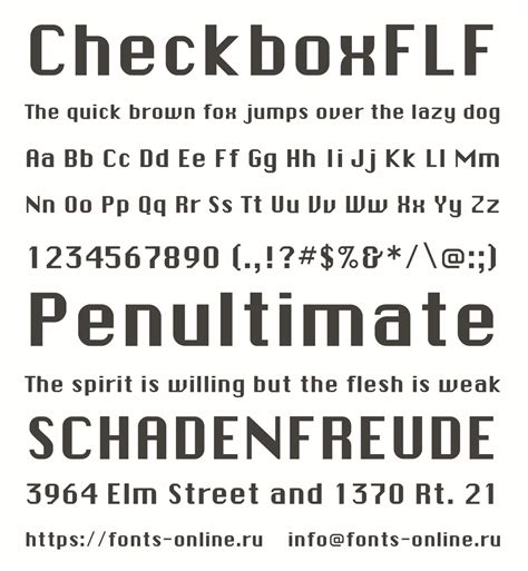 Checkboxflf Font