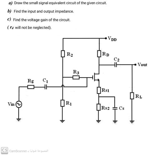 Solved Hi Professor I Need This Problem Please A Draw The Small Signal