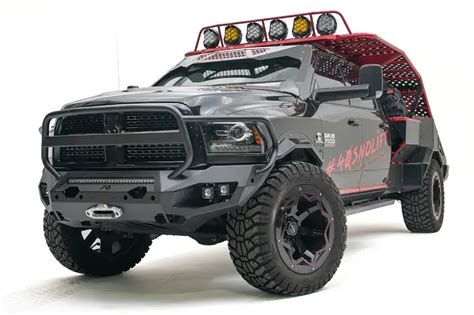 Fab Fours Dr19 X4450 1 Matrix Front Bumper Full Guard 2019 2024 Ram