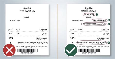 4 معلومات يجب أن تحملها الفاتورة لمشترياتك قبل دفع الضريبة تأكد منها