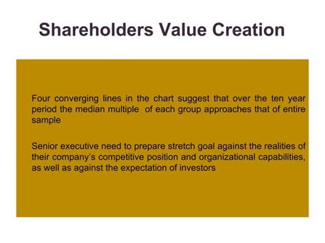 Shareholders Value Creation Ppt Stocks And Bonds Personal Investing