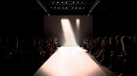 Um Desfile De Moda é Exibido Em Uma Passarela Com Fundo Branco Foto