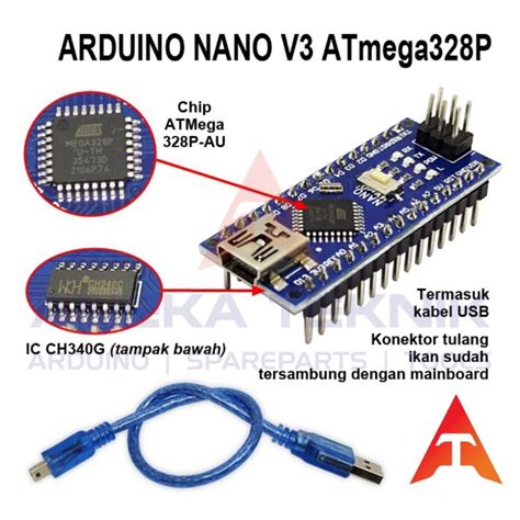 Jual Arduino Nano V30 Atmega328p Modul Shopee Indonesia