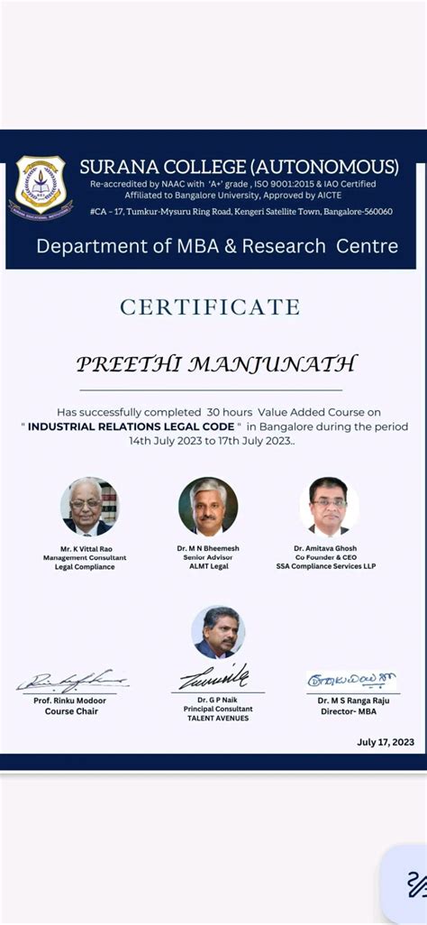 preethi manjunath on linkedin exciting news i ve finished ir legal