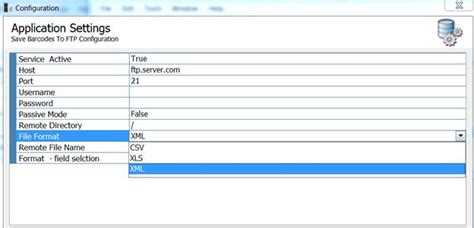 Send Barcodes To Ftp Server
