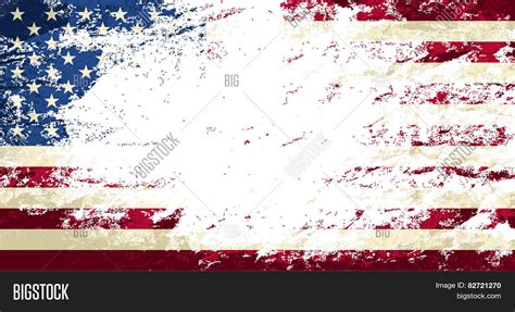 American Flag Grunge Vector Photo Free Trial Bigstock